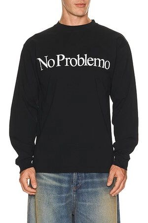 NO PROBLEMO Long Sleeve Tee - Black