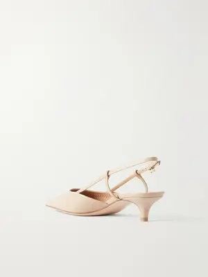 GIANVITO ROSSI 35 Leather Slingback Pumps