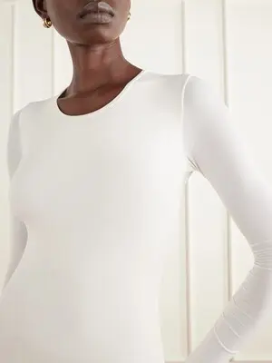 FFORME Catrin Gathered Jersey And Duchess-satin Maxi Dress