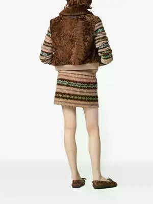 Miu Miu Shearling Blouson Jacket