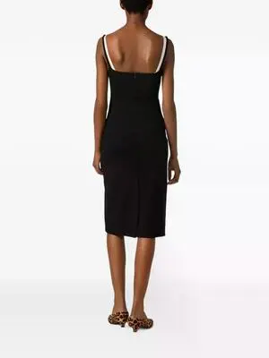 Miu Miu Milano Rib Knit Dress - Black