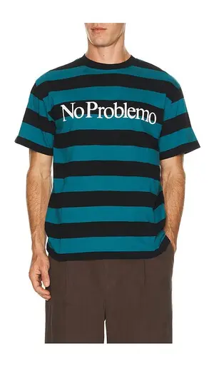 NO PROBLEMO Stripe Short Sleeve Tee - Multi