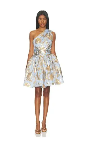 AKNVAS Paula One Shoulder Draped Dress - Multi