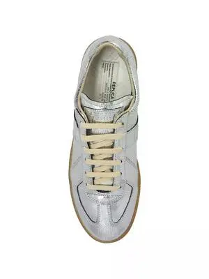 MAISON MARGIELA Replica Metallic Leather Sneakers