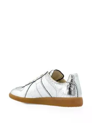 MAISON MARGIELA Replica Metallic Leather Sneakers