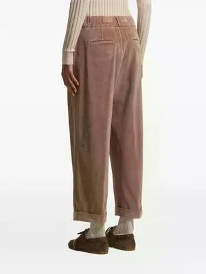 Peserico Pleated Corduroy Tapered Trousers