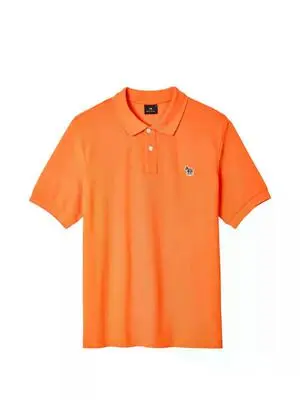 Paul Smith Zebra-patch Piqué Polo Shirt - Orange