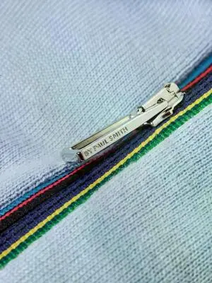 Paul Smith Artist Stripe Zip-up Polo Shirt