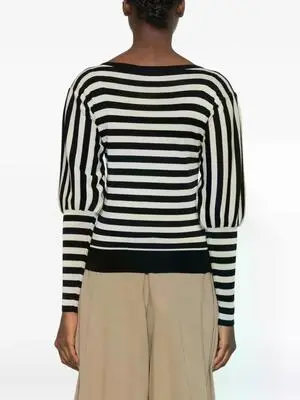 Paloma Wool Striped Balloon-sleeve Sweater