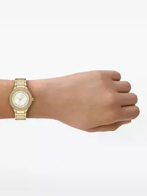 Michael Kors Mini Sylvia Pavé Gold-tone Watch
