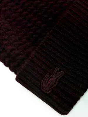 Lacoste Wool-blend Textured Beanie