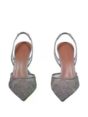 Amina Muaddi Holli Lace Sling 95 Pumps