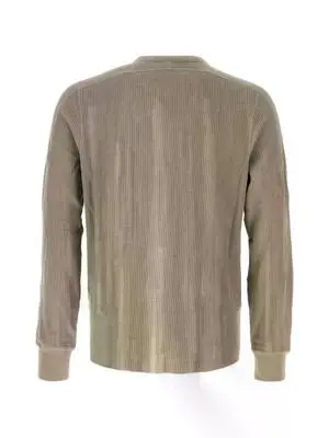 SKIMS Waffle-knit Henley T-shirt