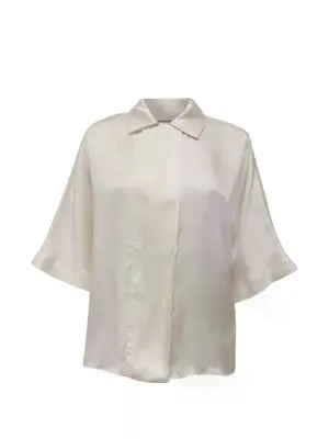 ANINE BING Julia Short-sleeve Shirt - Neutrals