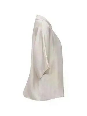 ANINE BING Julia Short-sleeve Shirt - Neutrals