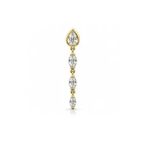 AARIA LONDON Alma Earring Moissanite - Silver