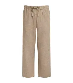 YOKE Wool-cashmere Fleece Lounge Trousers