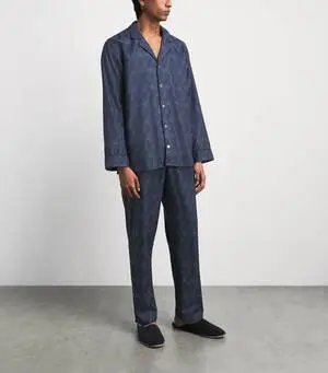 Zimmerli Cotton Jacquard Luxury Pyjama Set
