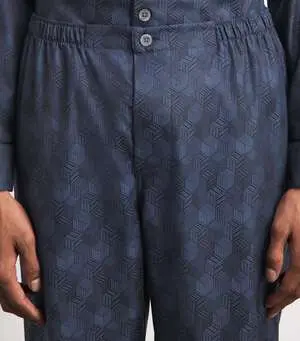 Zimmerli Cotton Jacquard Luxury Pyjama Set