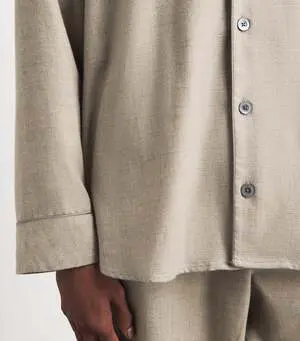 Zimmerli Cotton-merino Flannel Pyjama Set