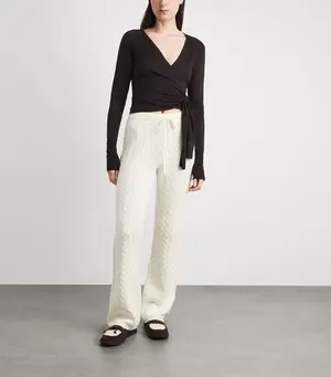 SKIMS Cable-knit Straight Trousers