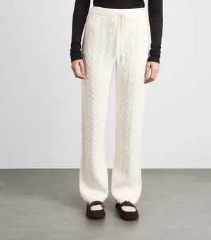 SKIMS Cable-knit Straight Trousers