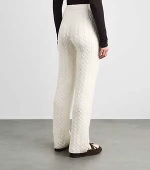 SKIMS Cable-knit Straight Trousers