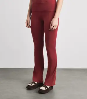 SKIMS Cotton-blend Foldover Trousers