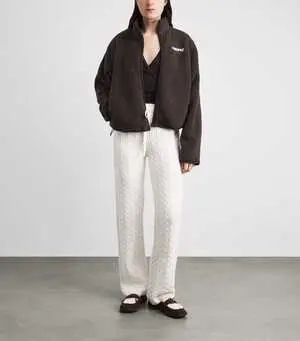 SKIMS Teddy Boxy Zip-up Jacket