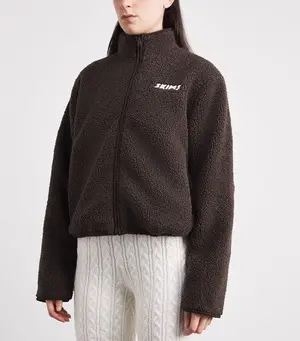 SKIMS Teddy Boxy Zip-up Jacket