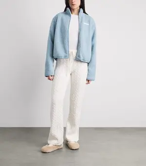 SKIMS Teddy Boxy Zip-up Jacket