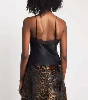FRAME Silk Lace Cami Top