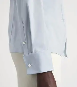 Theory Cotton-blend Tailored Cutaway Shirt