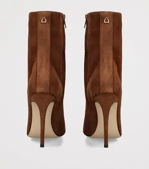 ANDREA WAZEN Suede Valentina Ankle Boots 105