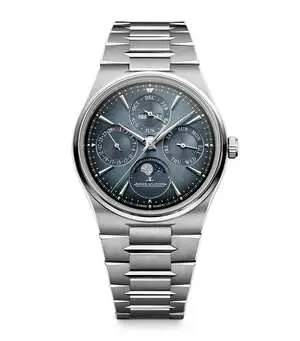 JAEGER-LECOULTRE Stainless Steel Master Control Chronometre Perpetual Calendar Watch - Silver