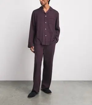 Derek Rose Cotton-cashmere Arley Pyjama Set