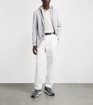 Eleventy Linen Polo Shirt