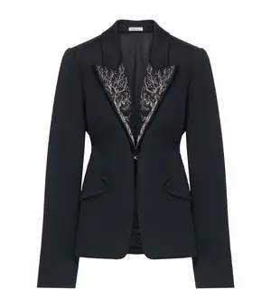 Alexander McQueen Wool Tree Of Life Blazer