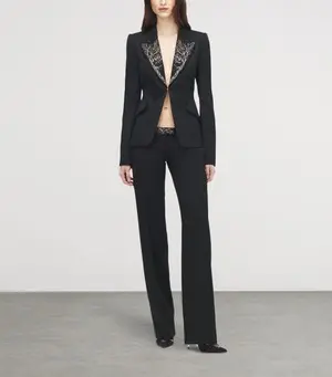 Alexander McQueen Wool Tree Of Life Blazer