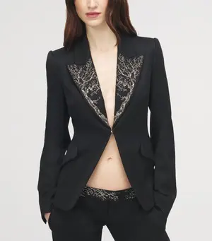 Alexander McQueen Wool Tree Of Life Blazer