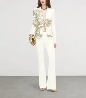Alexander McQueen Wool Tree Of Life Blazer