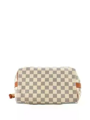 LOUIS VUITTON Speedy Bandouliere Bag Damier 25 Satchel - White