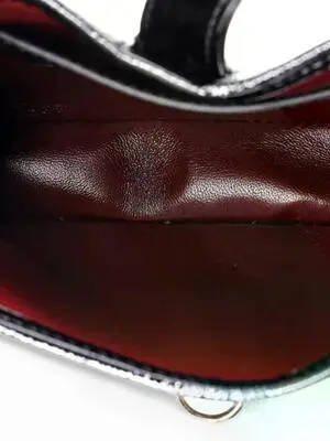 Gucci Jackie Notte Chain Patent Mini Hobo Bag