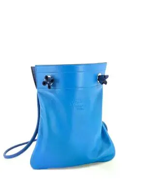 Hermès Aline Bag Milo Lambskin And Swift Mini Crossbody Bag - Blue