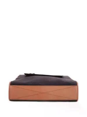 Burberry Manzon Pocket Tote Canvas With Leather Small Shoulder Bag