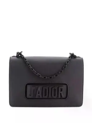 Dior Ultra Matte J'adior Flap Bag Matte Calfskin Medium Shoulder Bag - Black