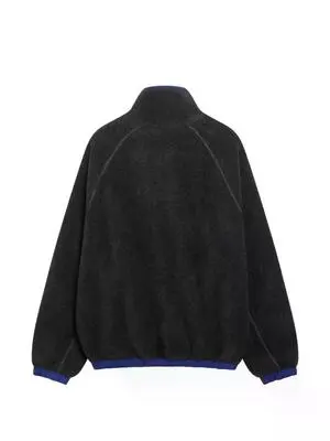 AMI Paris Fleece Vareuse With Patch Sweater - Grey