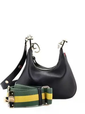 Gucci Attache Shoulder Bag Leather Small Crossbody Bag - Black