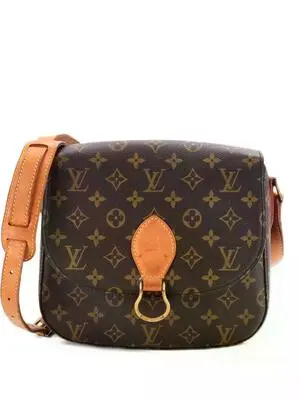 LOUIS VUITTON Saint Cloud Handbag Monogram Canvas Mm Shoulder Bag - Brown