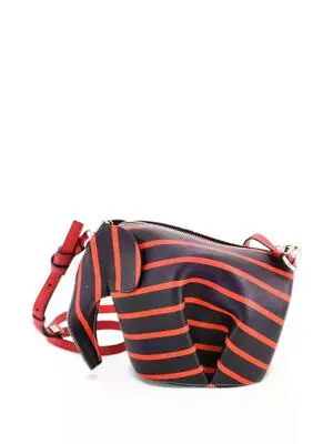 Loewe Elephant Printed Leather Mini Crossbody Bag - Multicolour